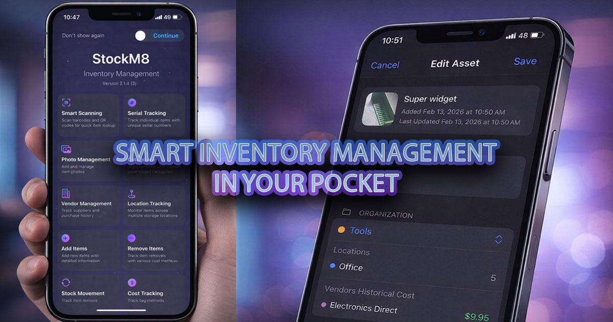 StockM8 | Offline Inventory Management App for Small Business (iPhone ...